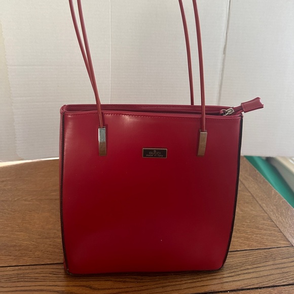 Gucci | Bags | Gucci Red Leather Pocketbook Vintage | Poshmark